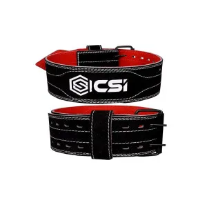 CSI Suede Leather 6MM Powerlifting Gym Belt - Men & Women - Flashprice