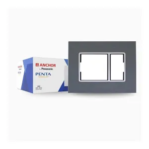 Panasonic Penta Switch Board Cover Black 65803B-2 - Flashprice