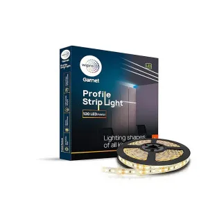 Wipro 50W LED Profile Strip Light Warm White (2700K, 120 LEDs/Mtr, 5 ...