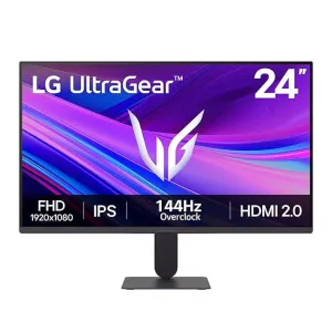 LG Ultragear 24-inch Full HD IPS Gaming Monitor, 144Hz, 1ms MBR, G-Sync ...